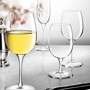 Luigi Bormioli Palace 11 oz White Wine Glasses (Set Of 6), Clear