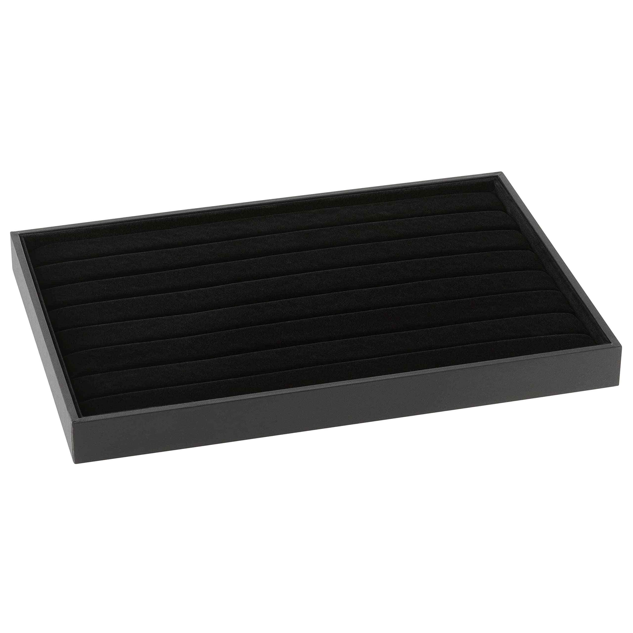 Darice Michaels Black Velvet Ring Display Tray by Bead Landing™