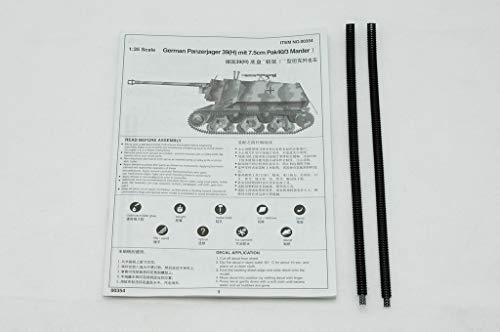 Trumpeter 1/35 German Panzerjager 39(H) with 7.5 cm Pak 40/3 Anti-Tank Gun (Marder I)