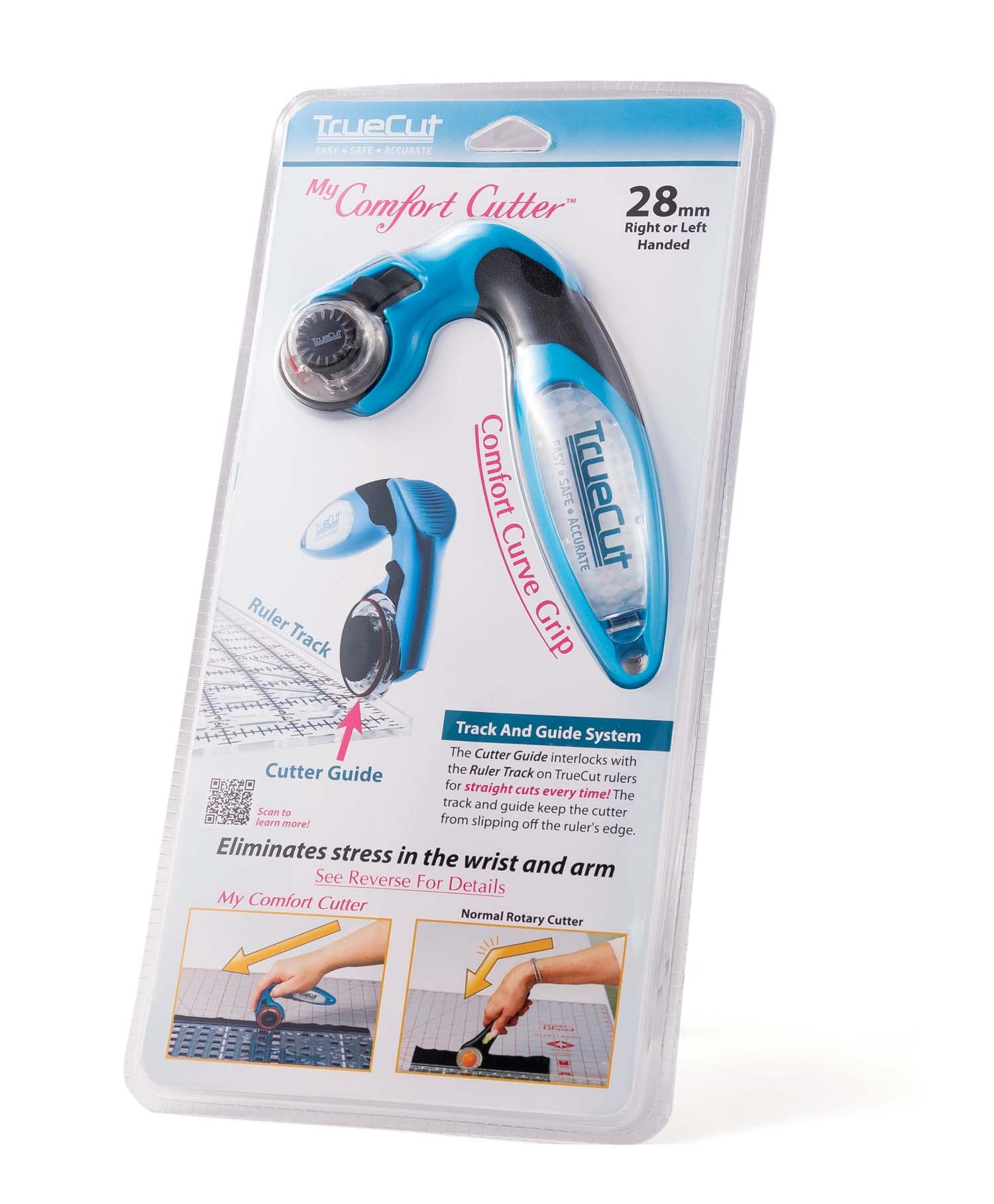 TrueCut 28mm My Comfort Rotary Cutter | Erginomic TrueCut 28mm Rotary Cutter from The Grace Company