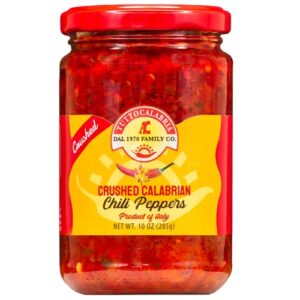 crushed calabrian chili pepper, paste/spread/sauce, hot, savory, delicious, tuttocalabria,10 oz, (285g)