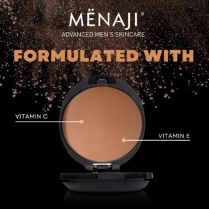 Menaji HDPV Anti-Shine Powder (Medium) | Anti-Shine Face Make-Up for Men | High-Definition Face Powder | Skin-Friendly Face Powder for Men | All-Occasion Face Powder | Contains Vitamin C & E