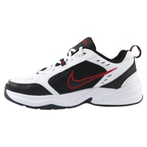 nike men's air monarch iv cross trainer, white/black, 11.0 regular us