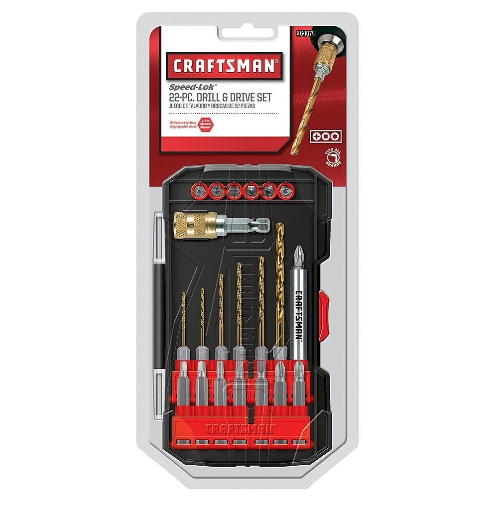 CRAFTSMAN Bit Set for Drill/Driver, 22 Piece (964074)