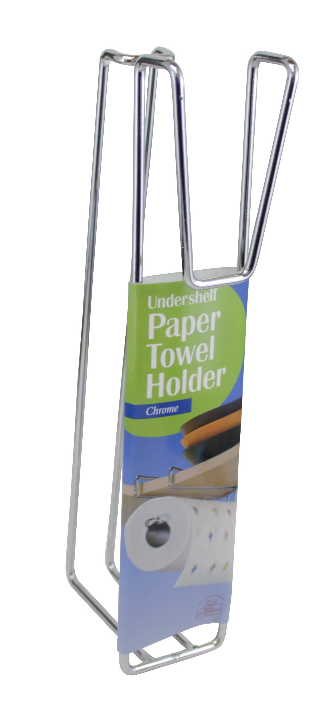 Better Houseware Undershelf Paper Towel Holder, Chrome