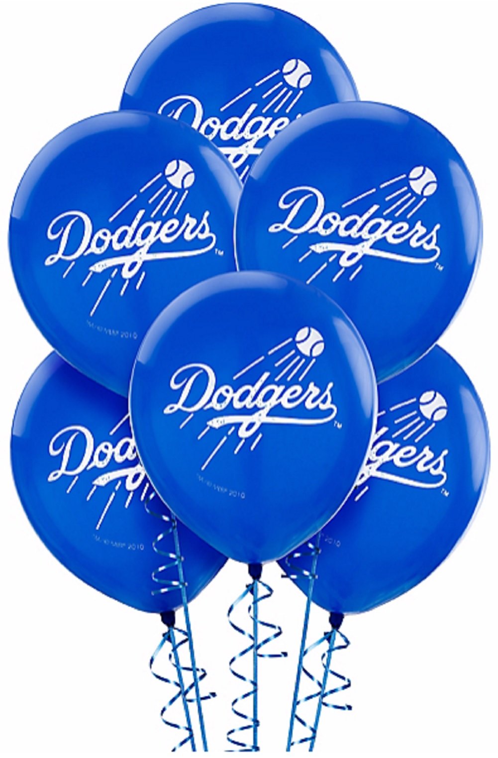 Los Angeles Dodgers MLB Printed Latex Balloons - 12" (Pack Of 6) - Perfect For Game Day Parties & Celebrations