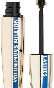 L’Oreal Paris Makeup Voluminous Million Lashes Mascara, Volumizing Collagen Infused Eye Makeup, Amplifying Mascara Brush, Waterproof, Blackest Black, 0.32 Fl Oz., 1 Count