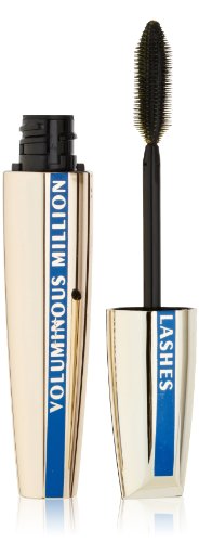 L’Oreal Paris Makeup Voluminous Million Lashes Mascara, Volumizing Collagen Infused Eye Makeup, Amplifying Mascara Brush, Waterproof, Blackest Black, 0.32 Fl Oz., 1 Count