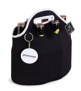 mud pie groomsmen 6-pack carrier