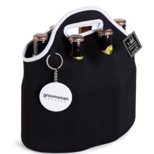 Mud Pie Groomsmen 6-Pack Carrier