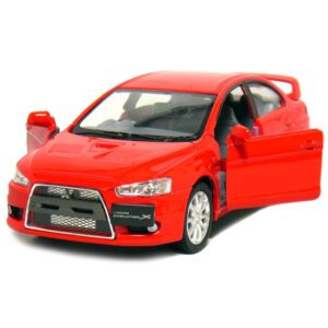 KiNSMART 2008 Mitsubishi Lancer Evolution X 1:36 Scale 5" Red