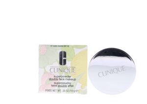 clinique superpowder double face makeup powder compact .35 oz, matte neutral