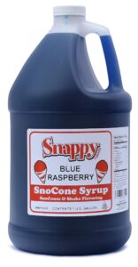 snappy blue raspberry sno cone syrup, 1 gallon128 ounce