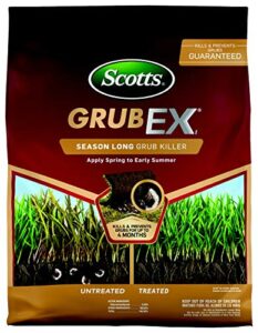 scotts grubex1 season long grub killer, protects lawns up to 4 months, 5,000 sq. ft., 14.35 lbs.