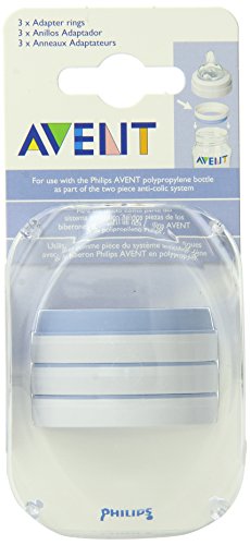 Philips AVENT BPA Free Classic Adaptor Bottle Ring, 3-Pack