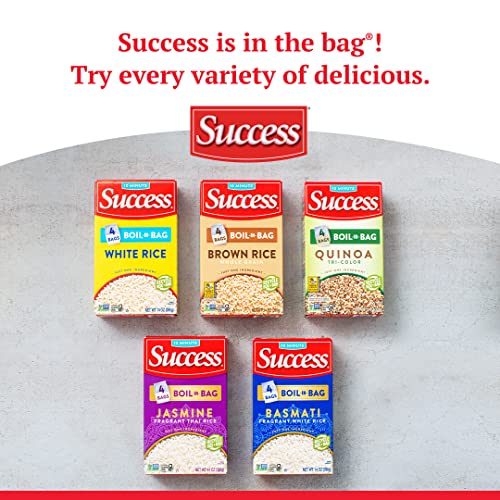 Success Boil-in-Bag Rice, Thai Jasmine Rice, Quick Rice Meals, 14-Ounce Box