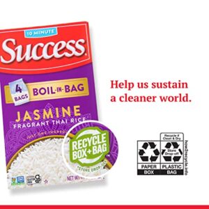 Success Boil-in-Bag Rice, Thai Jasmine Rice, Quick Rice Meals, 14-Ounce Box