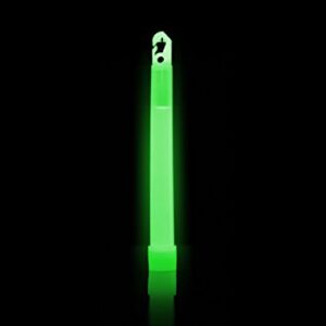 Cyalume Military Grade Green Glow Sticks - Premium Bright 6” ChemLight Emergency Glow Sticks with 12 Hour Duration (Bulk Pack of 10 Chem Lights)