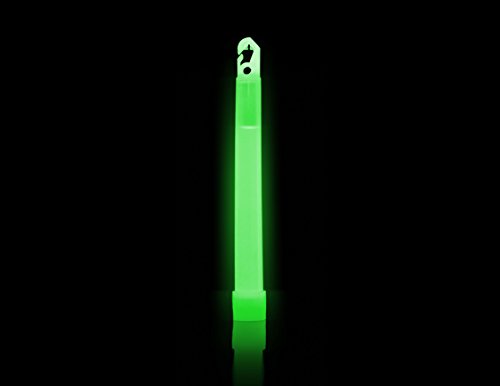 Cyalume Military Grade Green Glow Sticks - Premium Bright 6” ChemLight Emergency Glow Sticks with 12 Hour Duration (Bulk Pack of 10 Chem Lights)