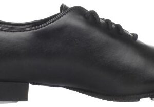 Dance Class Women's PTM101 Full Sole Jazz Tap Oxford,Black,5 M US