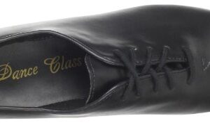 Dance Class Women's PTM101 Full Sole Jazz Tap Oxford,Black,5 M US