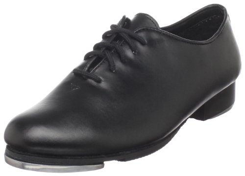 Dance Class Women's PTM101 Full Sole Jazz Tap Oxford,Black,5 M US