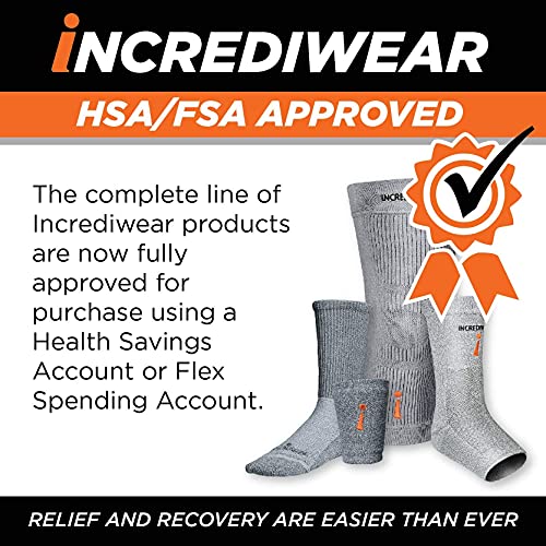 Incrediwear Radical Pain Relief For Aches & Injuries Ankle Brace, Grey, S/M