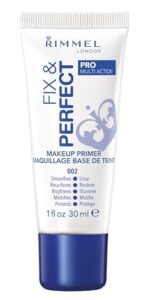 rimmel fix and perfect pro primer, foundation primer, 1 fluid ounce