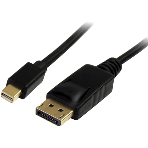 StarTech.com Mini DisplayPort to DisplayPort Converter Cable/2m/DisplayPort 1.2/mDP to DP Monitor Cable/4K60Hz/mDP Male to DP Male MDP2DPMM2M