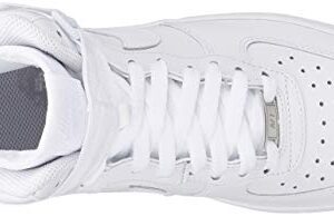 Nike Women's AIR Force 1 HIGH Casual Shoes (8, White/White/White)