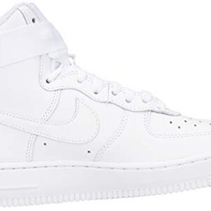 Nike Women's AIR Force 1 HIGH Casual Shoes (8, White/White/White)