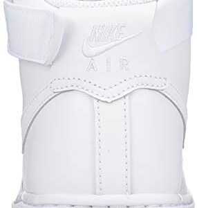 Nike Women's AIR Force 1 HIGH Casual Shoes (8, White/White/White)