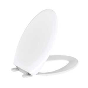 Gerber Toilet Seat Slow Close, Elongated Toilet Seat with Cover G0099213, White