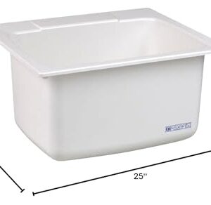 Mustee 10C Utility Sink, 22 x 25-Inch, White