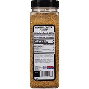 McCormick Grill Mates Montreal Chicken Seasoning, 23 oz - One 23 Ounce Container of Montreal Chicken Seasoning with Blend of Garlic, Onion, Black and Red Pepper and Paprika for Meats and Seafood