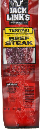 Jack Link’s Premium Cuts Beef Steak, Teriyaki, Great Snack with 9g of Protein and 9g of Carbs per Serving, Made with Premium Beef, 1 Ounce (Pack of 12)