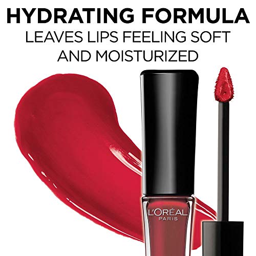 L’Oreal Paris Makeup Infallible 8 Hour Hydrating Lip Gloss, Red Fatale, 0.21 Fl Oz