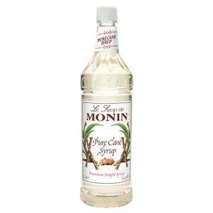 Monin - Pure Cane Syrup,1 Liter, 4 Per Case