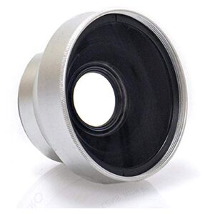 digital nc 0.5x high grade (chrome) wide angle conversion lens (37mm) for canon vixia hf m301