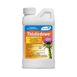 monterey lg5482 thistledown weed killer thistle and clover control concentrate, 8 oz