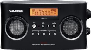 sangean pr-d5bk am/fm portable radio with digital tuning and rds (black)