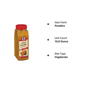 McCormick Curry Powder, 16 oz