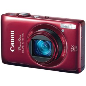 canon powershot elph 510 hs 12.1 mp cmos digital camera with full hd video and ultra wide angle lens (red)