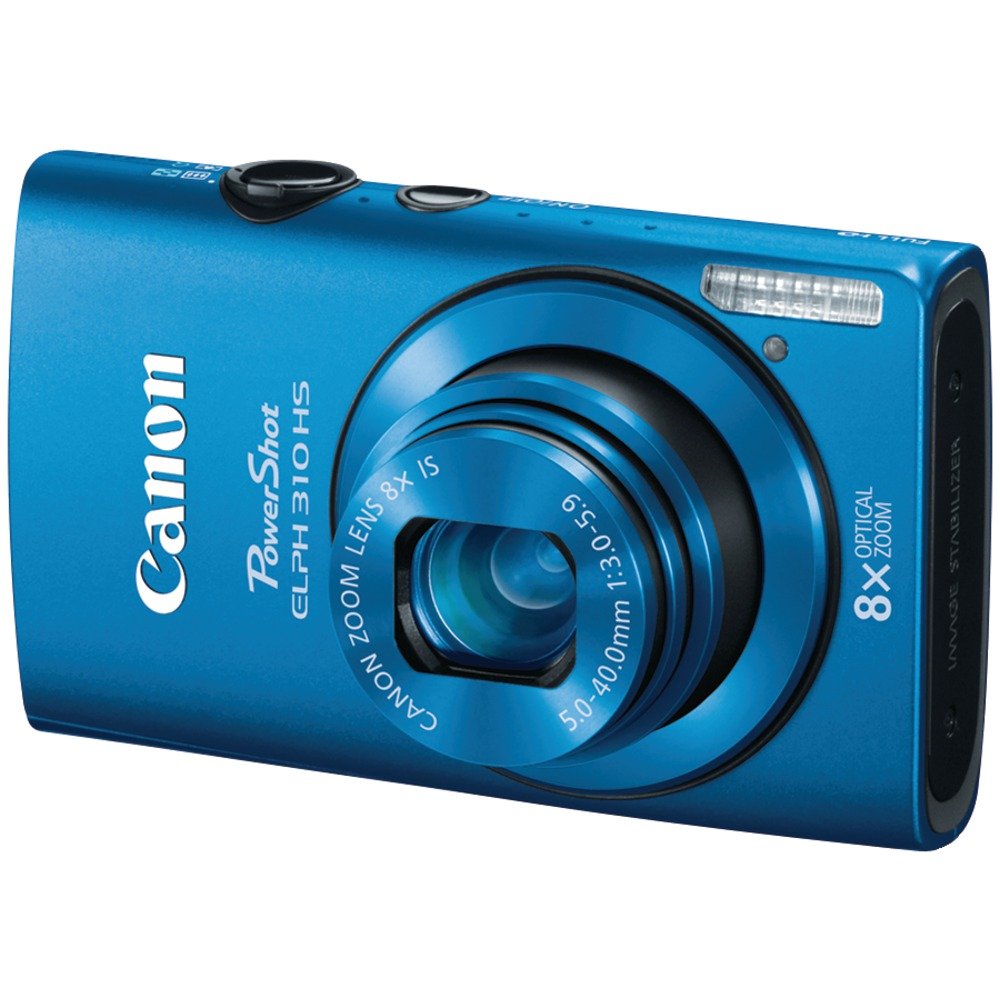 Canon PowerShot ELPH 310 HS 12.1 MP CMOS Digital Camera with 8x Wide-Angle Optical Zoom Lens and Full 1080p HD Video (Blue)