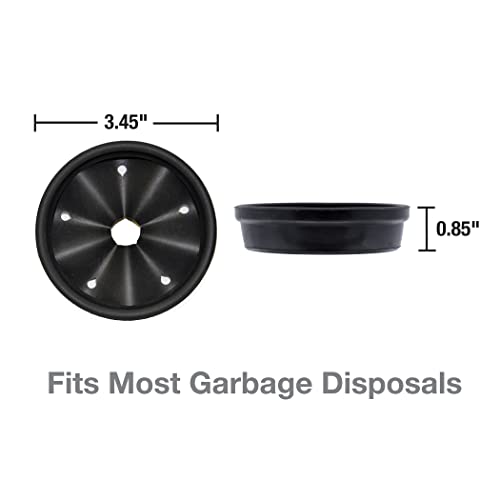 Danco 10428 Garbage Disposal Splash Guard, Black