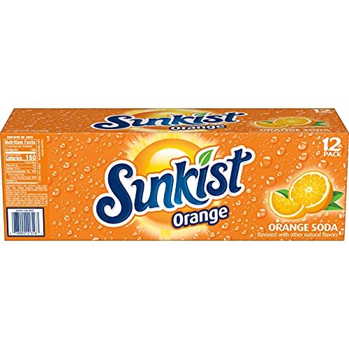 Sunkist Orange Soda, 12 Fl Oz (Pack of 12)