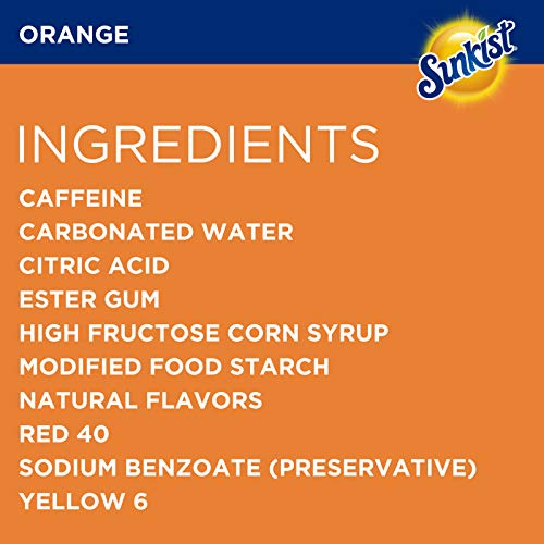 Sunkist Orange Soda, 12 Fl Oz (Pack of 12)