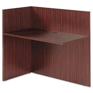 alera va324424my valencia reversible reception return, 44w x 23 5/8d x 41 1/2h, mahogany