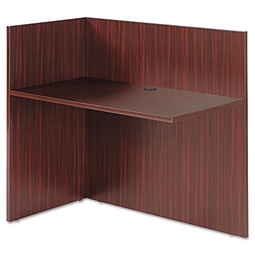 Alera VA324424MY Valencia Reversible Reception Return, 44w X 23 5/8d X 41 1/2h, Mahogany