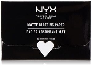 nyx professional makeup matte blotting paper